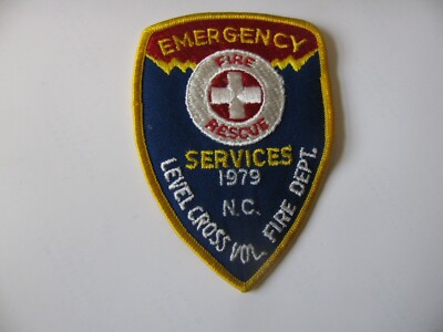 Level Cross North Carolina NC Fire Rescue EMT Dept Patch Iron On 3 ...