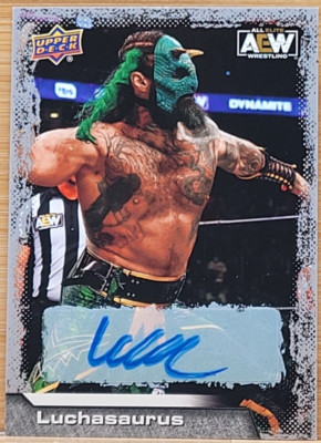 2022 UPPER DECK AEW LUCHASAURUS AUTO AUTOGRAPH SP | eBay