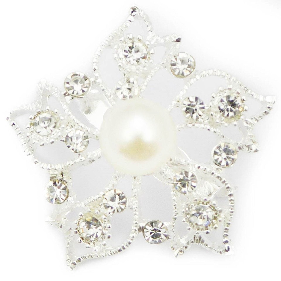 New Pin Brooches for Wedding Bouquets Women Ladies Dress Sterling ...