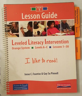 Fountas & Pinnell Orange System Leveled Literacy Intervention Lesson ...