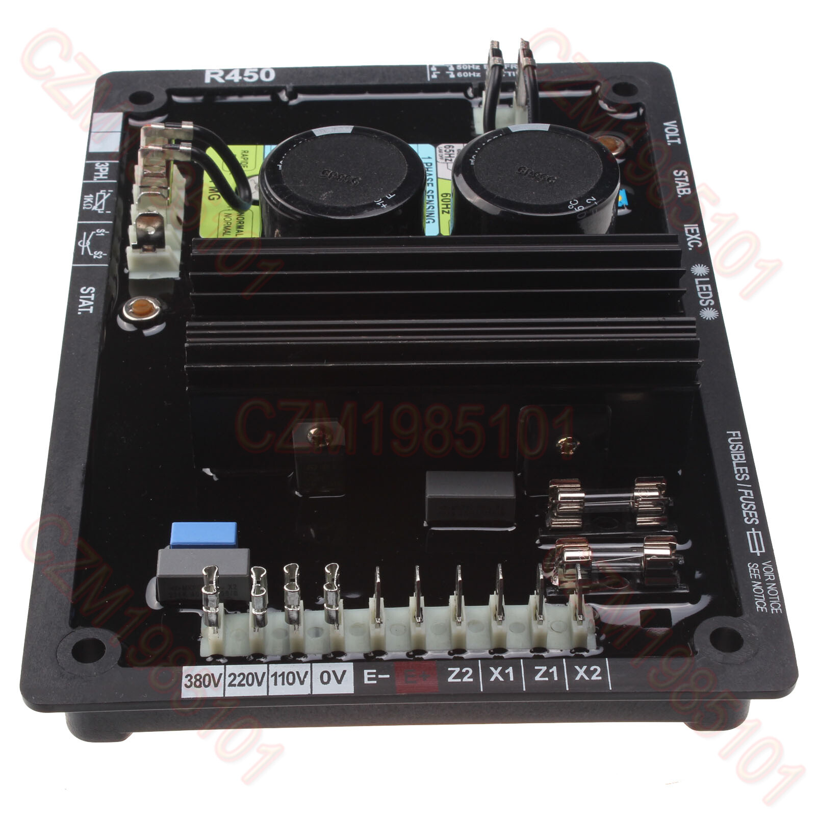 Voltage Regulator AVR R450 For LeroySomer SHUNT/AREP/PMG Excitation ...