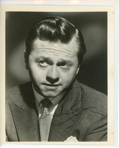 Autographed 8x10 Photo Actor Singer Dancer Legend Mickey Rooney | eBay