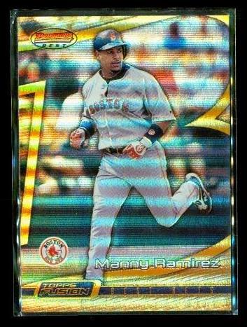 2001 TOPPS BOWMANS BEST FUSION Holo Baseball Card #166 MANY RAMIREZ Red ...