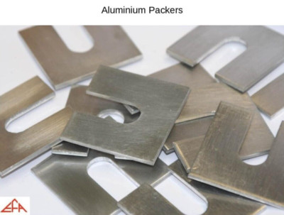 ALUMINIUM PACKERS HORSESHOE U SHIMS METAL SPACERS 50mm x 50mm - Sizes 1 ...