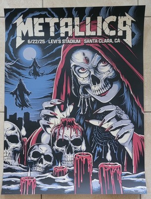 Metallica Poster Santa Clara 2025 Night 2 June 22 Levi's Stadium XX/900 ...