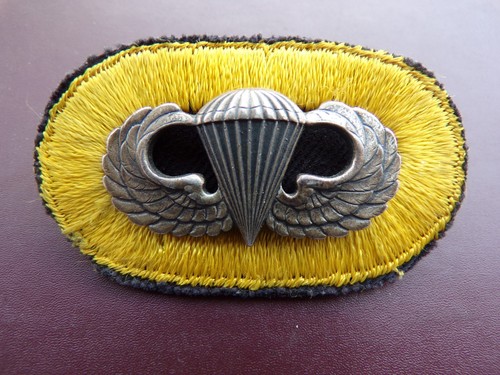 509th Airborne Infantry Regiment Sterling Silver Jump Wing Oval Patch ...