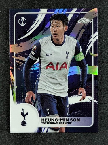 2024-25 Topps Chrome UEFA SON HEUNG-MIN Soccer Brush SSP Case Hit #SB-9 | eBay