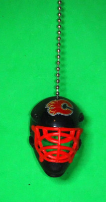 CALGARY FLAMES CEILING FAN PULL CHAIN GOALIE MASK HELMET | eBay