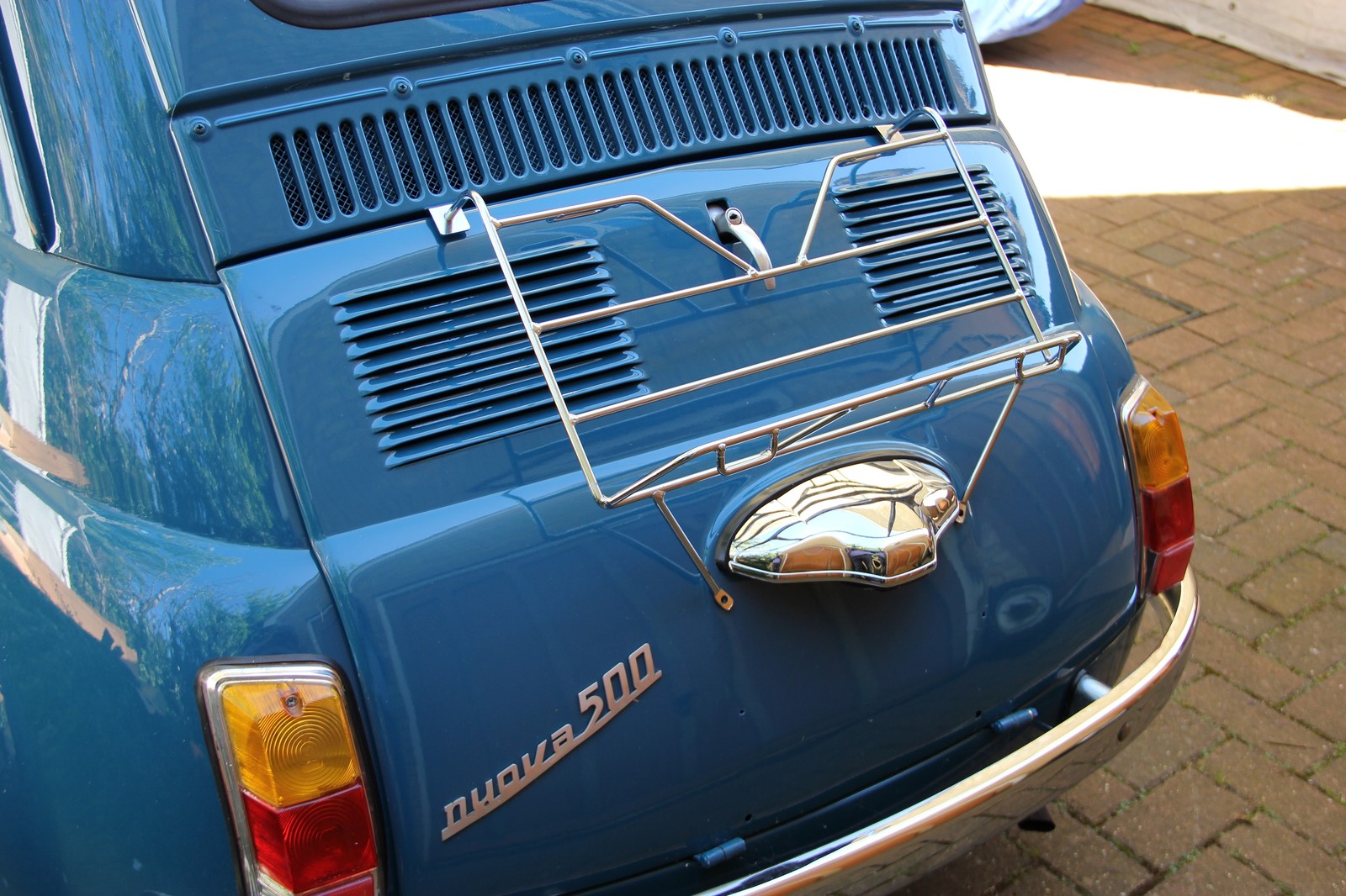 CLASSIC FIAT 500 LUGGAGE RACK FOR BASKET QUALITY POLISHED CHROME BRAND ...