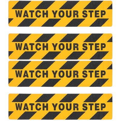 4 Pcs Warning Sticker Watch Your Step Stickers Stich The Sign | eBay
