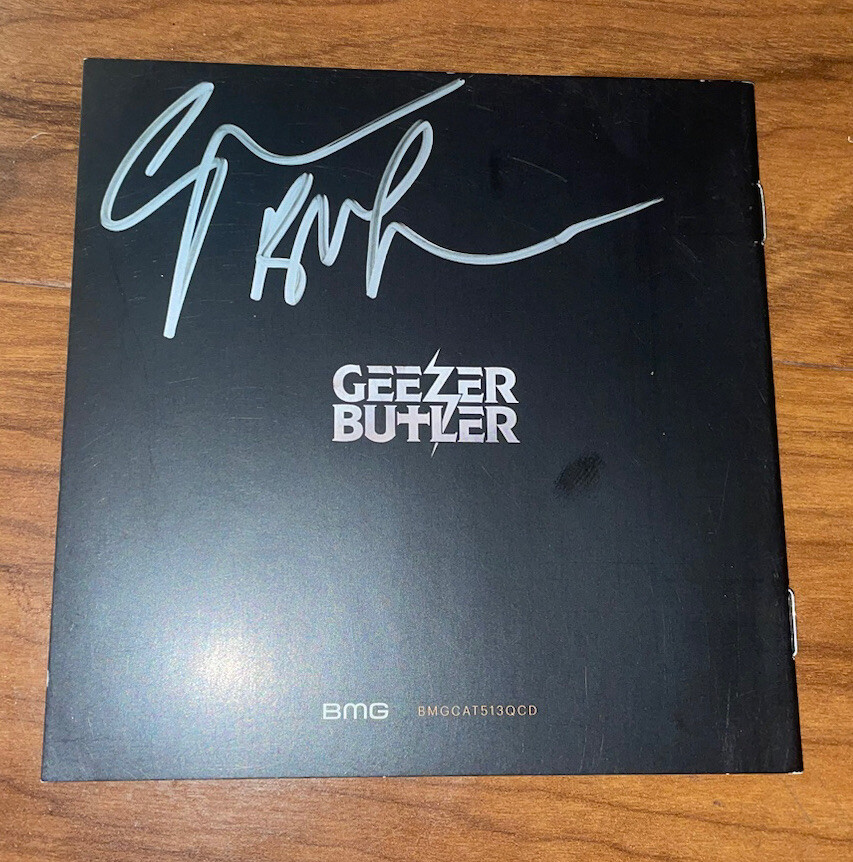 Geezer Butler Signed CD Black Sabbath | eBay