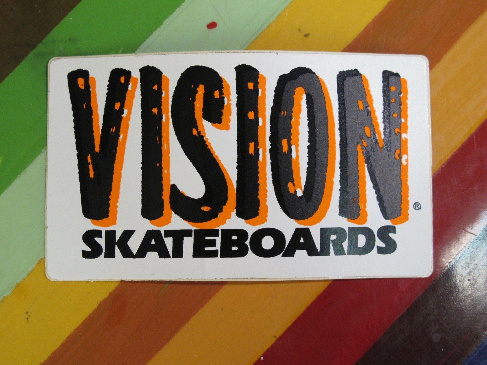 vtg 1980s Vision skateboards sticker - Duane Peters Hunns Punk VSW ...