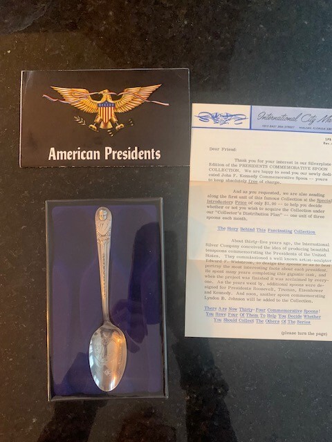 RARE WM. ROGERS presidential collectible spoons - New in Box! 34 spoons ...