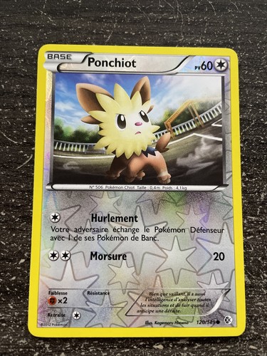 PONCHIOT REVERSE - POKÉMON 120/149 N&B DRAGONS EXALTÉS FR | eBay