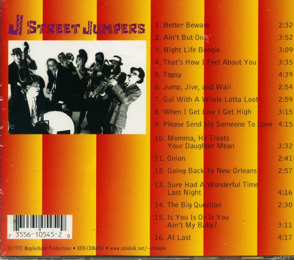 J Street Jumpers - Is You Is Or Is You Ain't My Baby? - Off-The-Wall ...