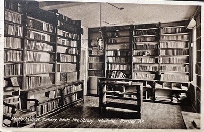 1941 Romsey Montfort College Library Hampshire, B&W Vintage Postcard ...