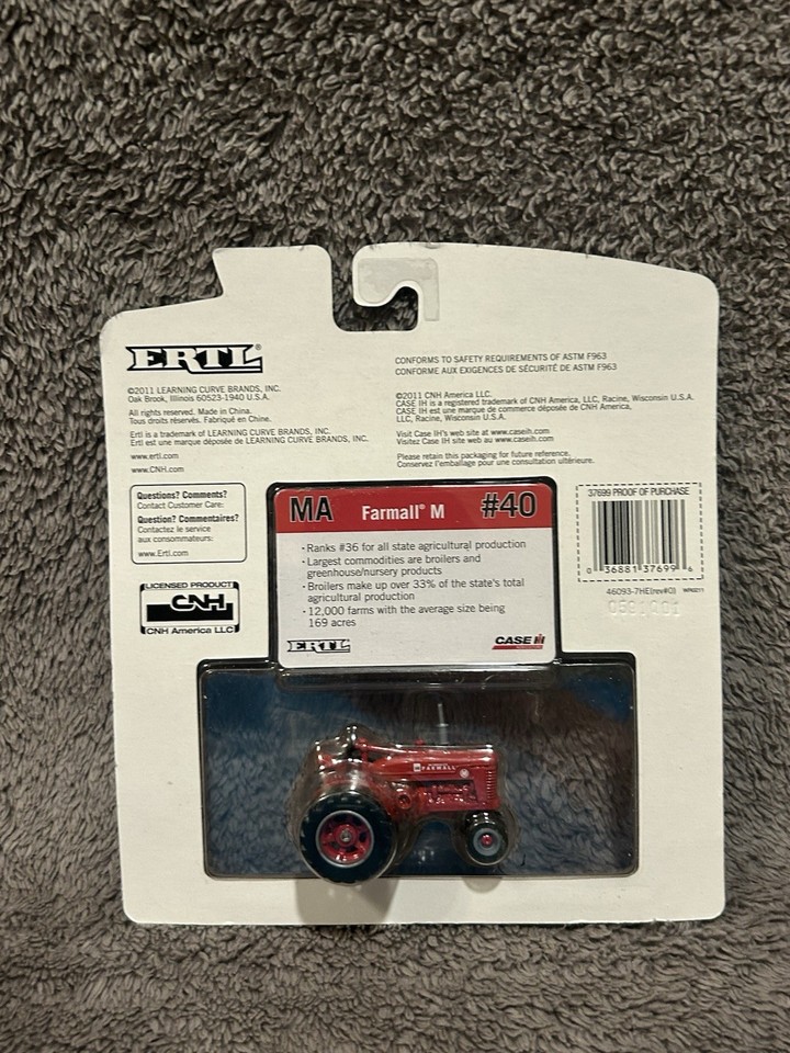Case 2011 IH Farmall M 1:64 Maryland State tractor series #40 | eBay