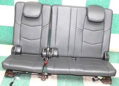 15' ESCALADE Leather Jet Black Rear Third 3rd Row Power Folding Seat ...