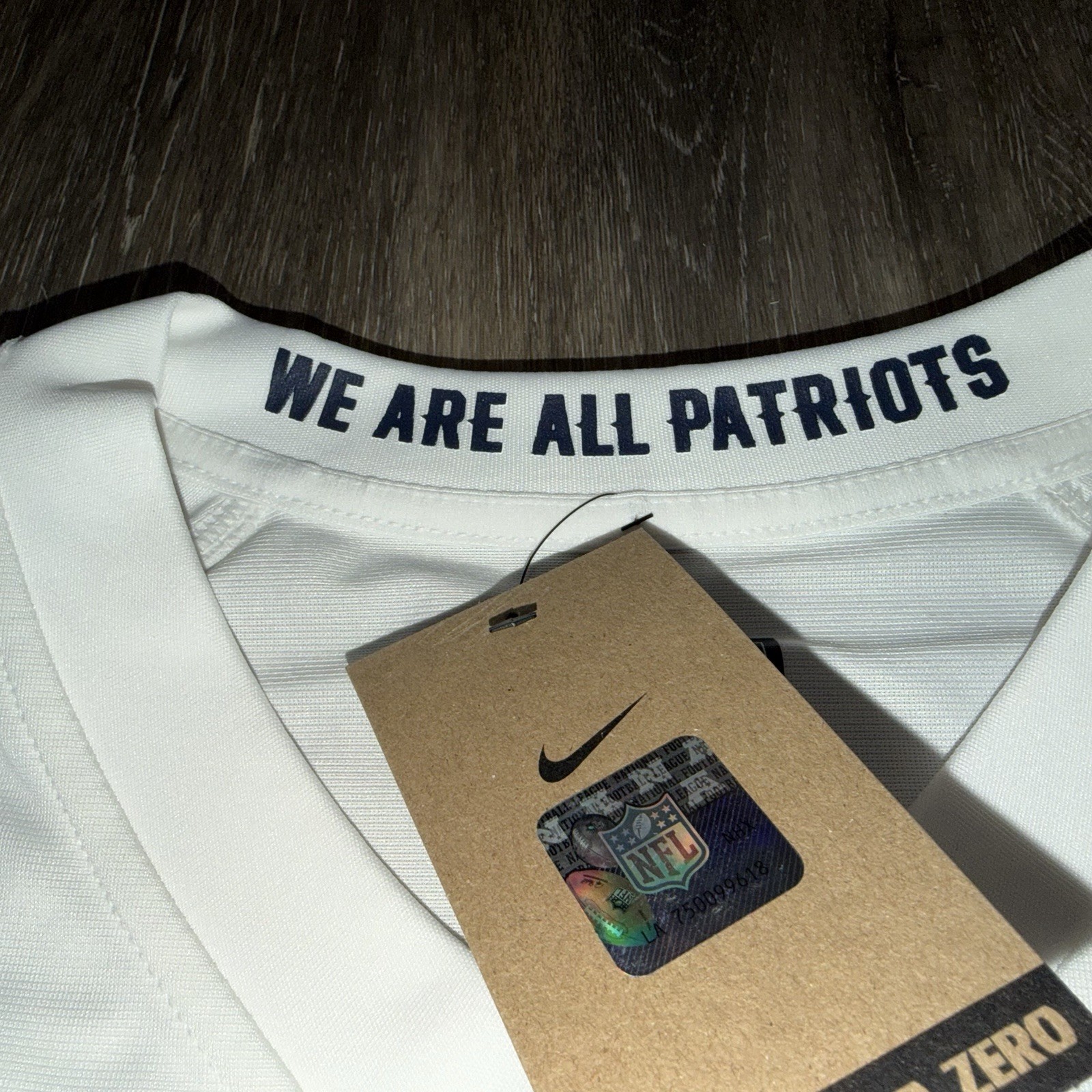 Nike Drake Maye Super Bowl 60 LX Patch Game Jersey New England Patriots ...