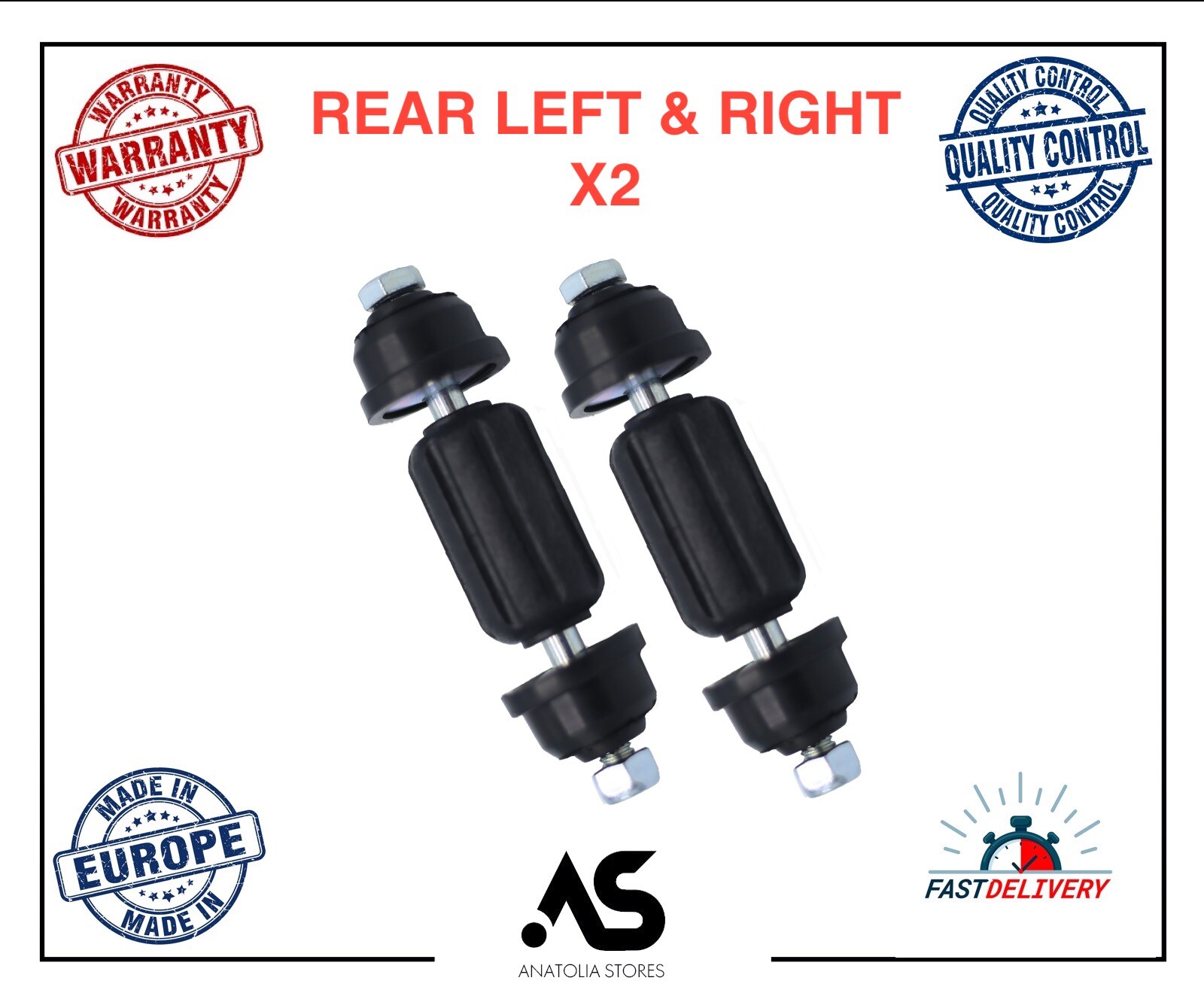 2X Anti Roll Bar Stabilizer Drop Link Rear For Ford Focus C-Max ...
