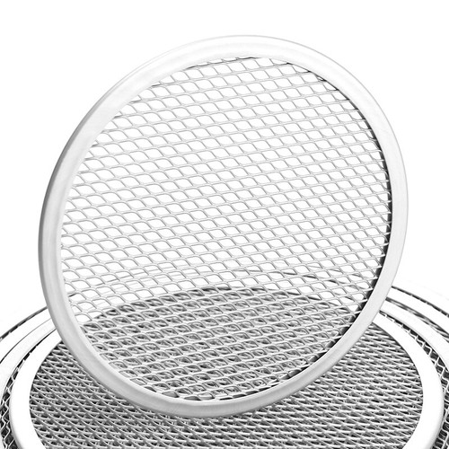 Non Stick Pizza Screen Pan Seamless Aluminum Alloy Net Bakeware Kitchen ...