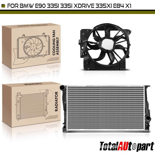 Radiator & Cooling Fan Assembly Kit for BMW 335i 2007-2013 X1 2013-2015 ...