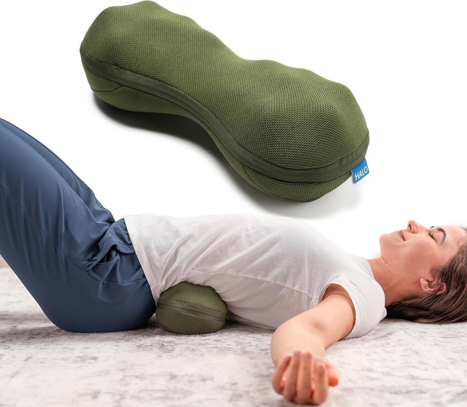 BackMassager Stretcher Lower and Upper Back PainRelief Massage Lumbar ...