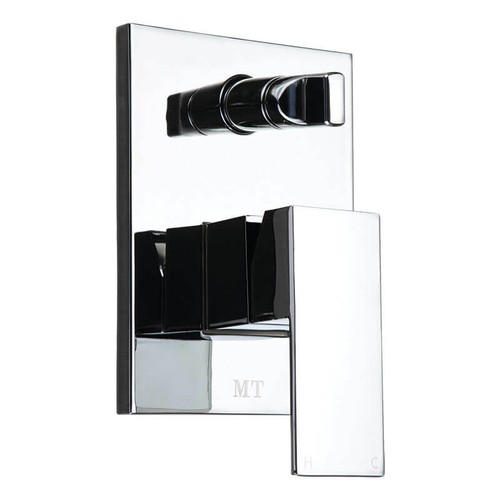 AW Monopoly Tapware 7624 Cubico Chrome Plated Shower Wall Mixer Ceramic ...