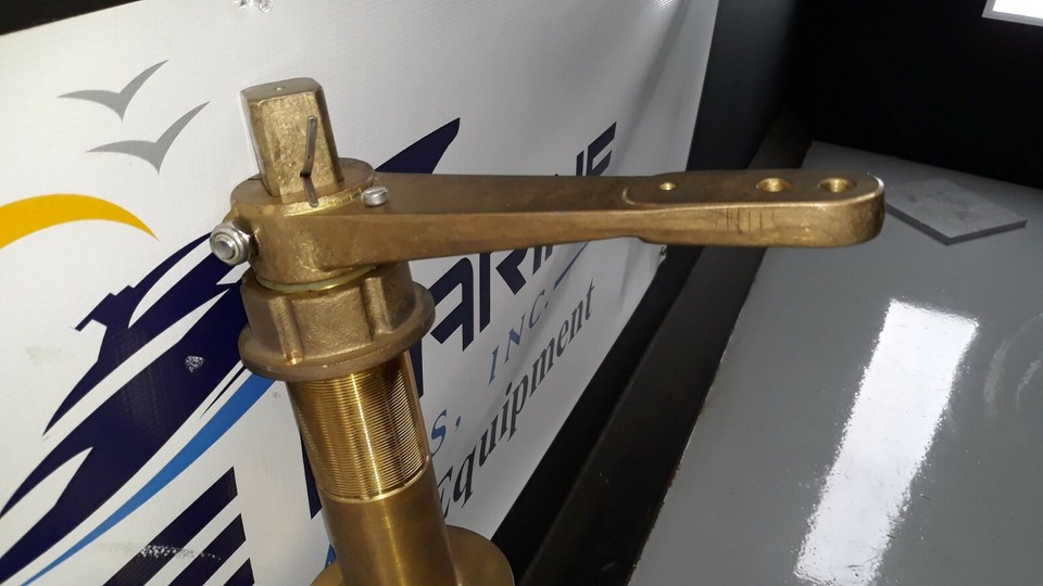 Bronze Marine Rudder W/ Built in Rudder Log, Shaft OD: 54MM, Overall L ...