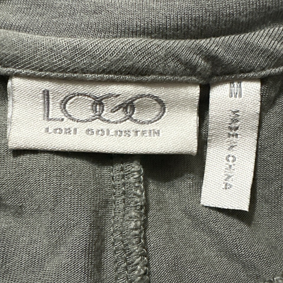 Logo Lori Goldstein Womens Green Gray Camo Sleeveless Top Tank Size ...