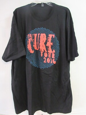 THE CURE OFFICIAL MERCH 2016 TOUR BAND CONCERT MUSIC T-SHIRT 3XL / XXXL ...
