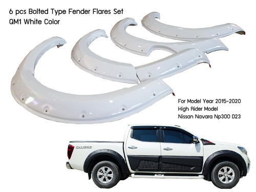 QM1 White Bolted Fender Flares Arch for Nissan Navara NP300 Wide Body ...