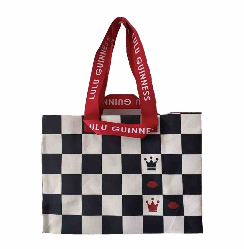 Lulu Guinness Waitrose bags Latest Design Lip Chess Tote Limited ...