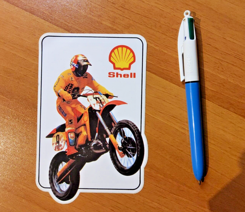 STICKER SHELL AUTOCOLLANT HONDA 500CC MOTO TRIAL vintage moto adesivo ...