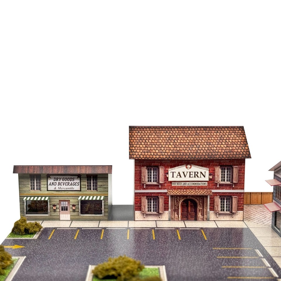 N Scale Building Kit Scale Starter Small Town Model Kit, Fits Micro ...