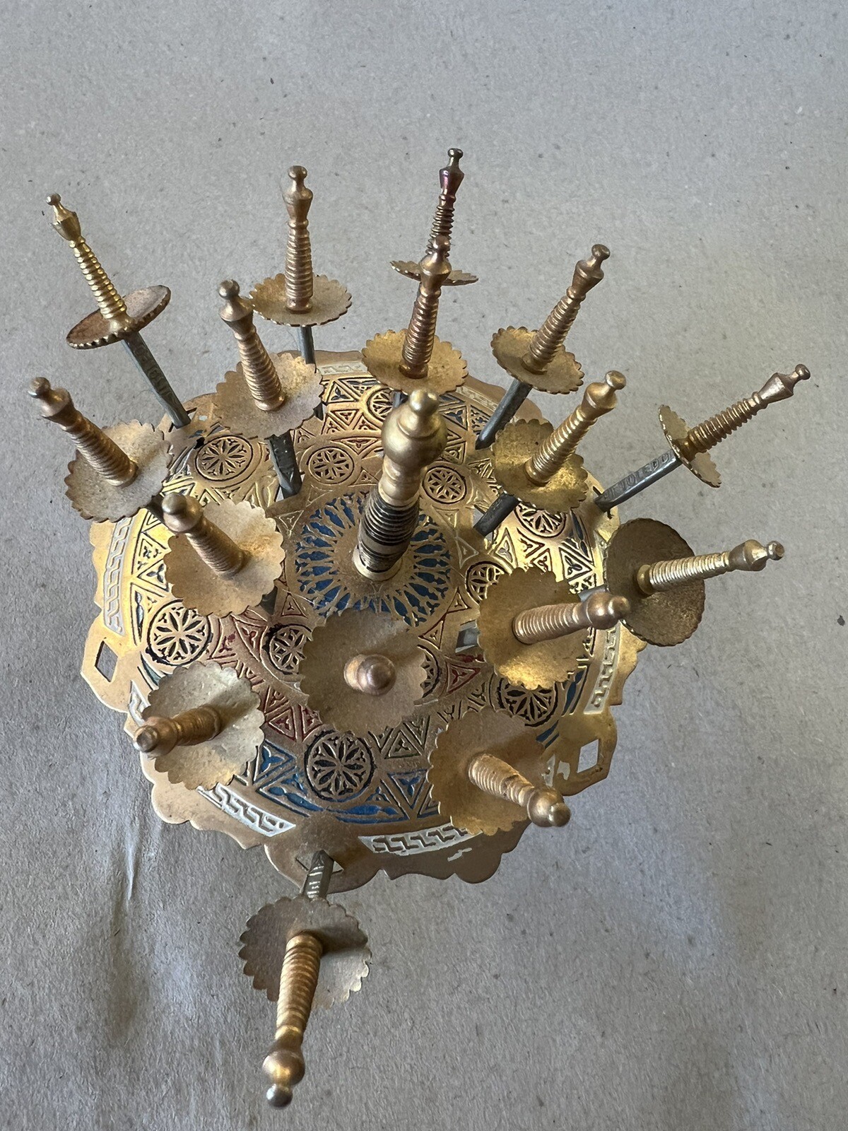 TOLEDO BRASS SWORD COCKTAIL PICKS AND HOLDER | eBay