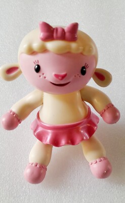 Disney Lambie Lamb Doc McStuffin 5 inches Plastic Figure Toy Doll white ...