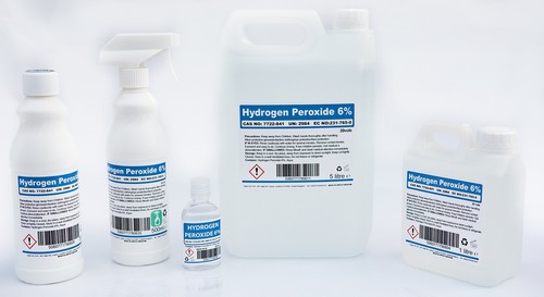 6% Hydrogen Peroxide 50ml 500ml 1l 5l 20 Vols. Bottle for Cleaning ...