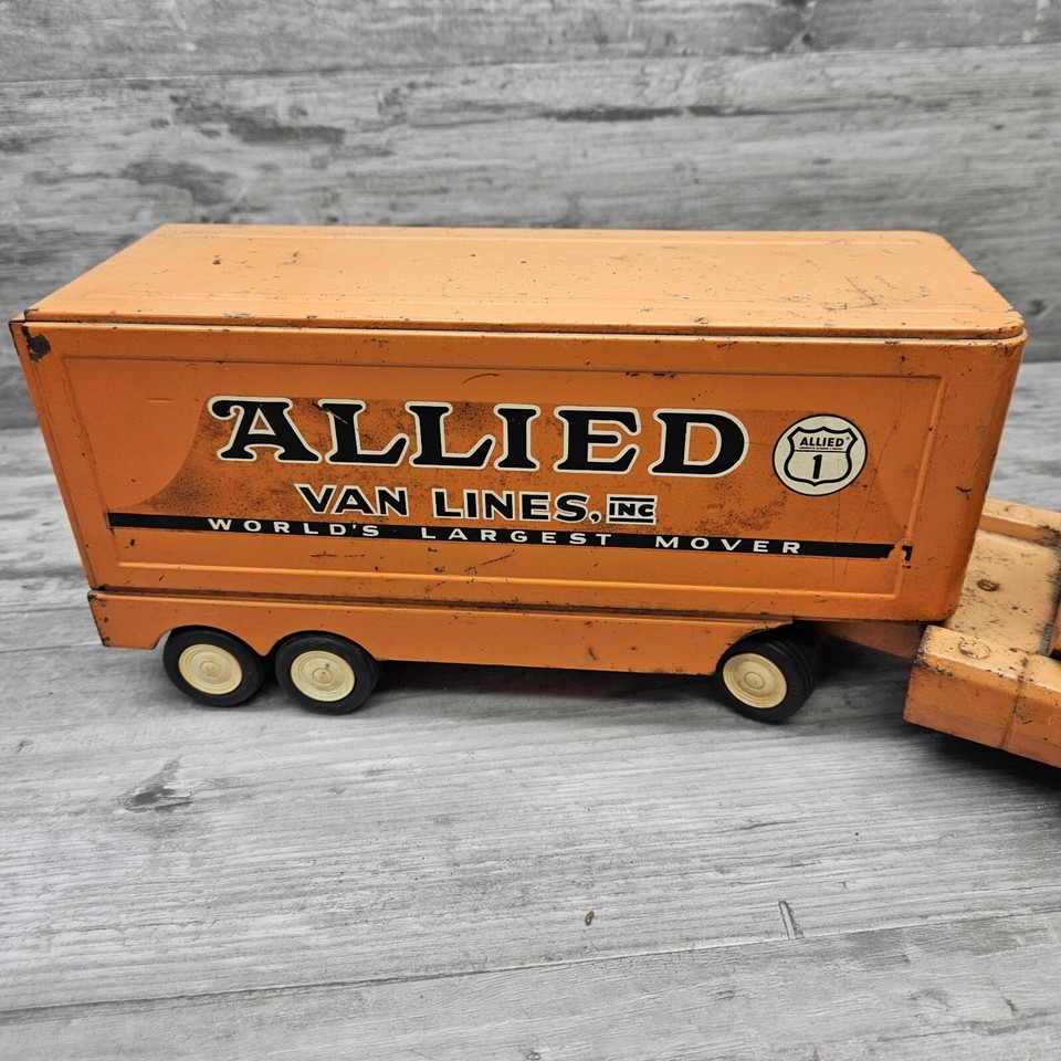 1960s Tonka Pressed Steel Allied Van Lines Tractor Trailer Made in U.S ...