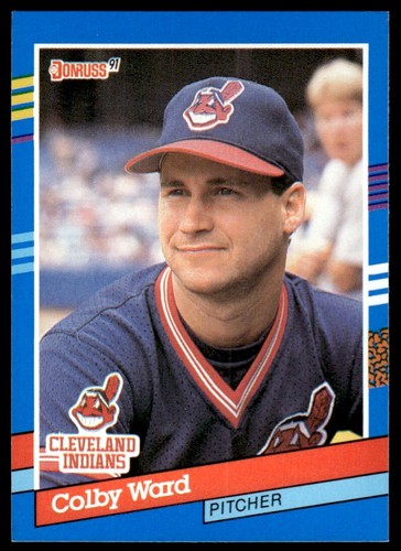 1991 Donruss Baseball Card Colby Ward Rookie Cleveland Indians #330 | eBay