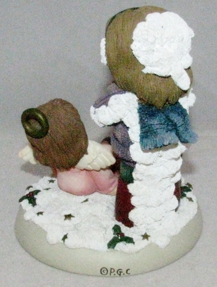 ZINGLE-BERRY (1998) Figurine SNOW ANGEL #1103 Molliy Berry & Snow Angel ...