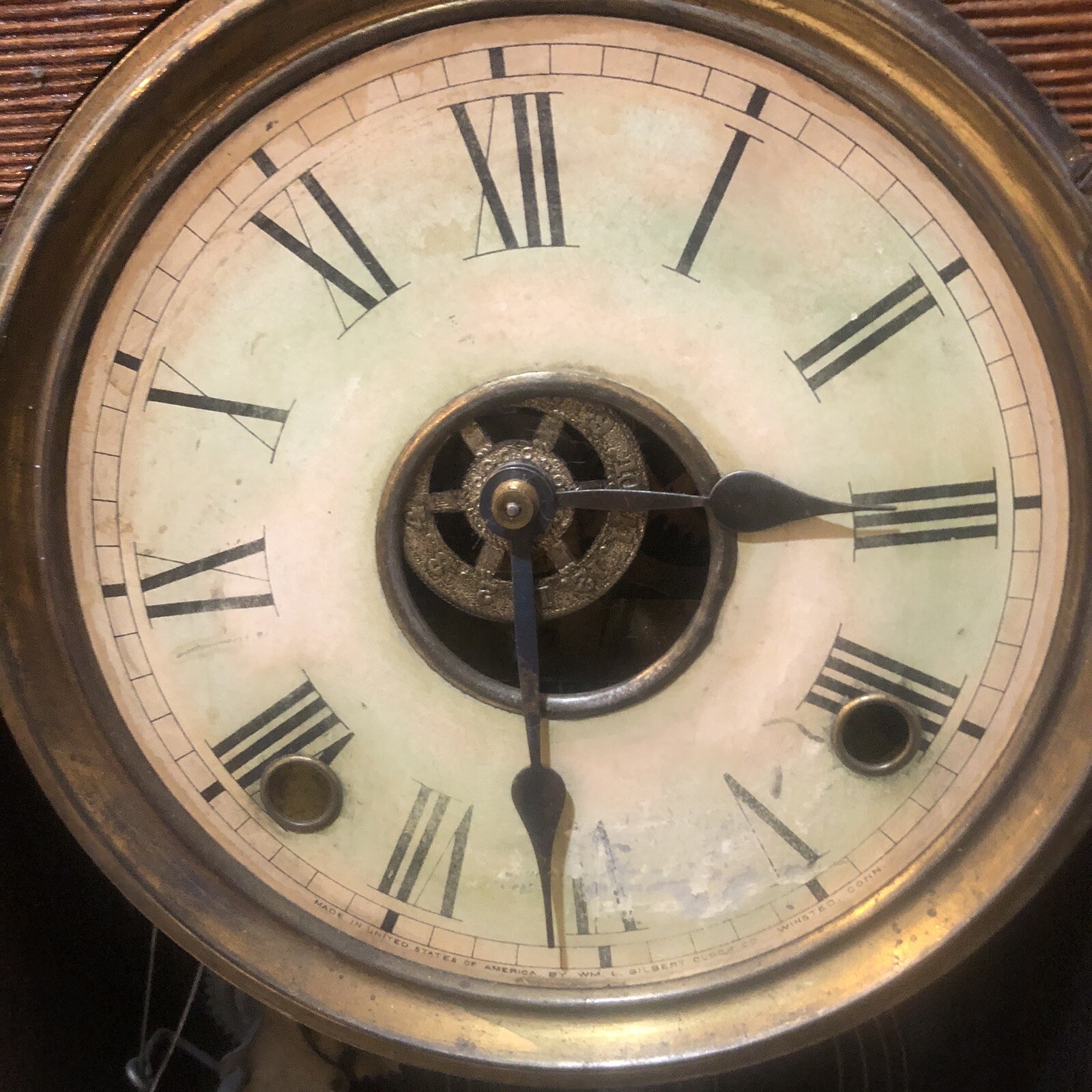 WM L Gilbert Clock Co. General As is no tested what you see is what you ...