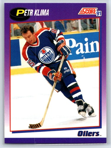 1991-92 Score American Petr Klima Edmonton Oilers #136 | eBay