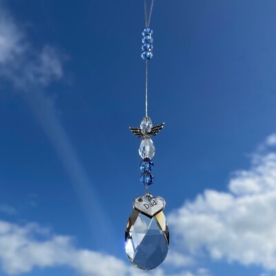 New Guardian Angel Sun Catcher Mobile ~ Dad Charm ~ Blue ~ Love or ...