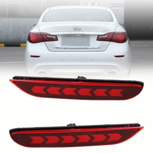 Rear Bumper Reflector Brake Fog DRL Indicator Light For Infiniti Q70 ...