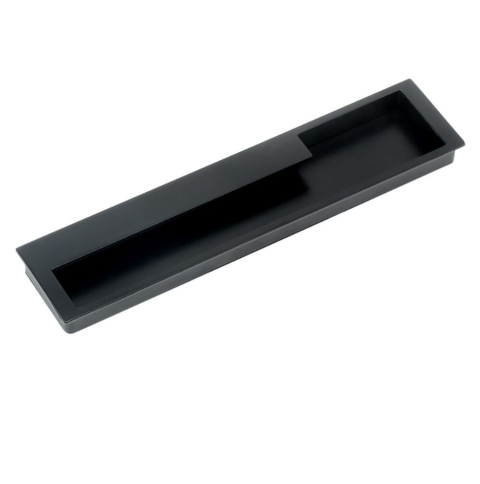 Recessed Door Pull Handle Flush Pocket Door Cabinet Pull Handle Black ...