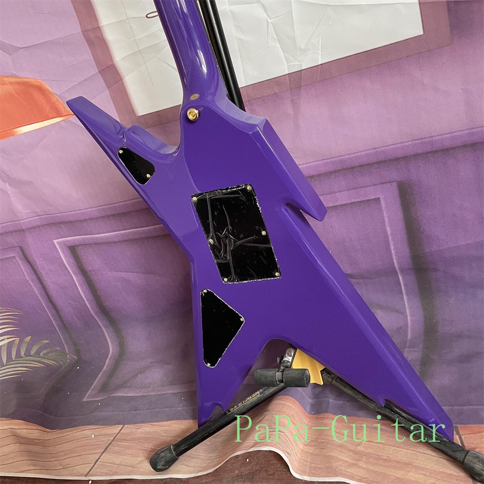 Purple Dean Dime Razorback Electric Guitar HH Pickups FR Bridge Gold ...
