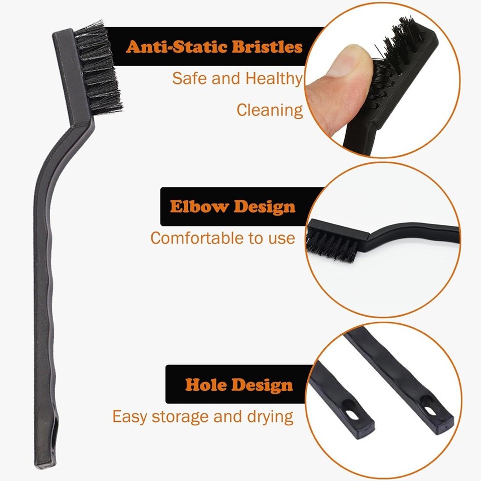 3Pack Anti Static Conductive ESD Cleaning Brush PCB Cleaning Clean Tool ...