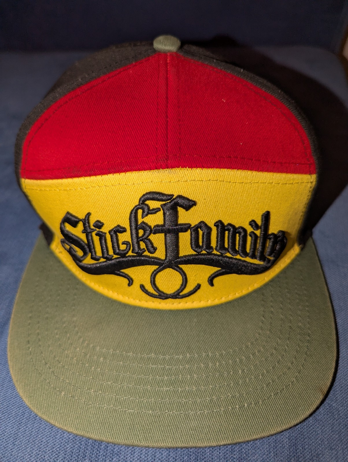 Stick Figure Snapback Hat - Gem