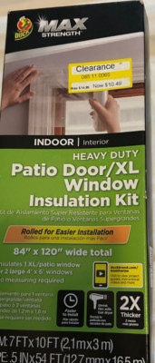 Duck® Brand Max Strength™ 2X Thicker Window Insulation Kit Clear 84in ...